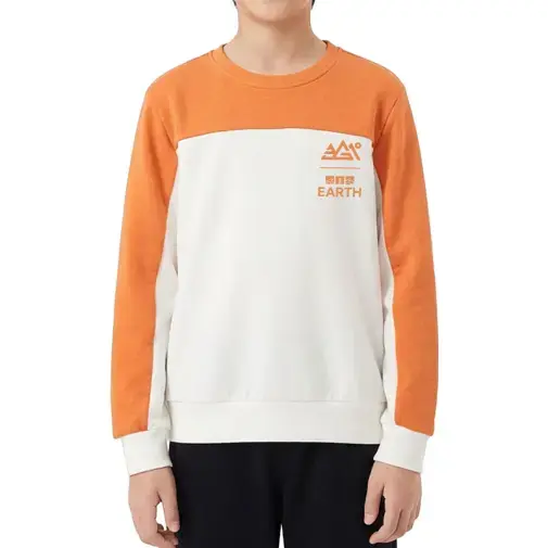 361 Degrees Duks za dečake Turtleneck Sweater, Narandžasto-beli