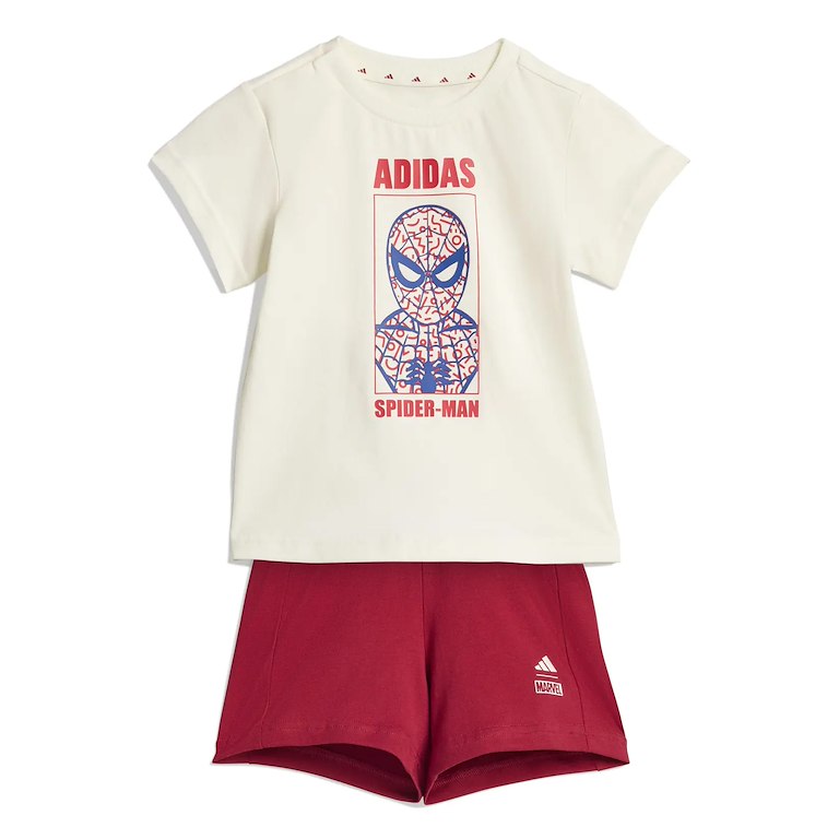 Adidas Komplet za dečake I Mrvl Sm T Set JZ3550, Bež-crveni