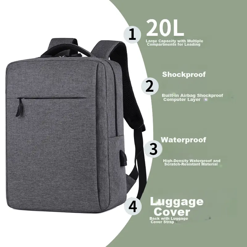 Brinch Torba za laptop, Tamnosiva