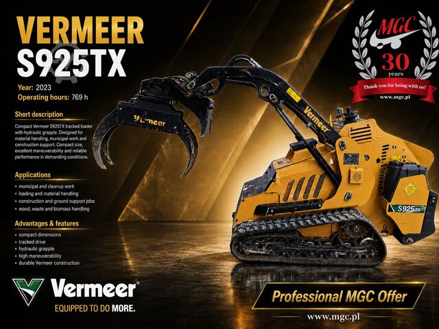 Guseničarski utovarivač
Vermeer S925TX - Mini Skid Steer