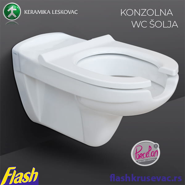 Konzolna WC šolja za osobe sa invaliditetom – Keramika Leskovac