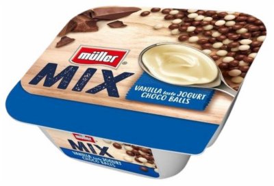 MLEČNI DESERT MULLER MIX ČOKOLADNE KUGLICE 130G