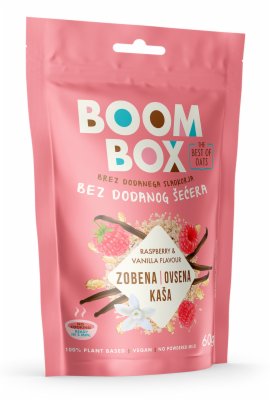 KAŠA OVSENA MALINA&VANILA BOOM BOX 60G