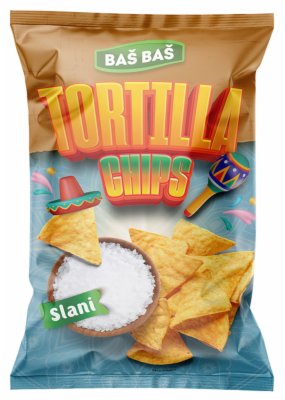 ČIPS TORTILJA SLANA BAŠ BAŠ 125G