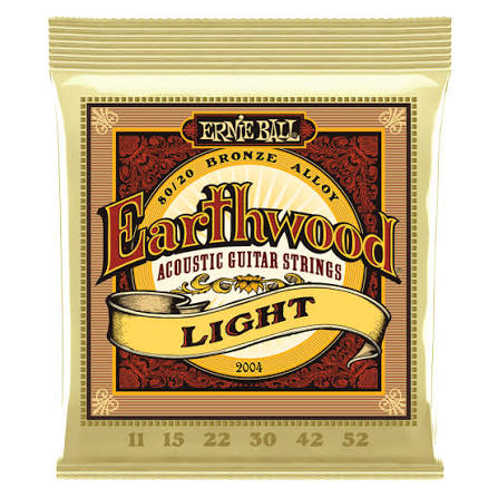 Ernie Ball 2004 Earthwood 80/20 Bronze Acoustic Guitar Strings (11-52)
