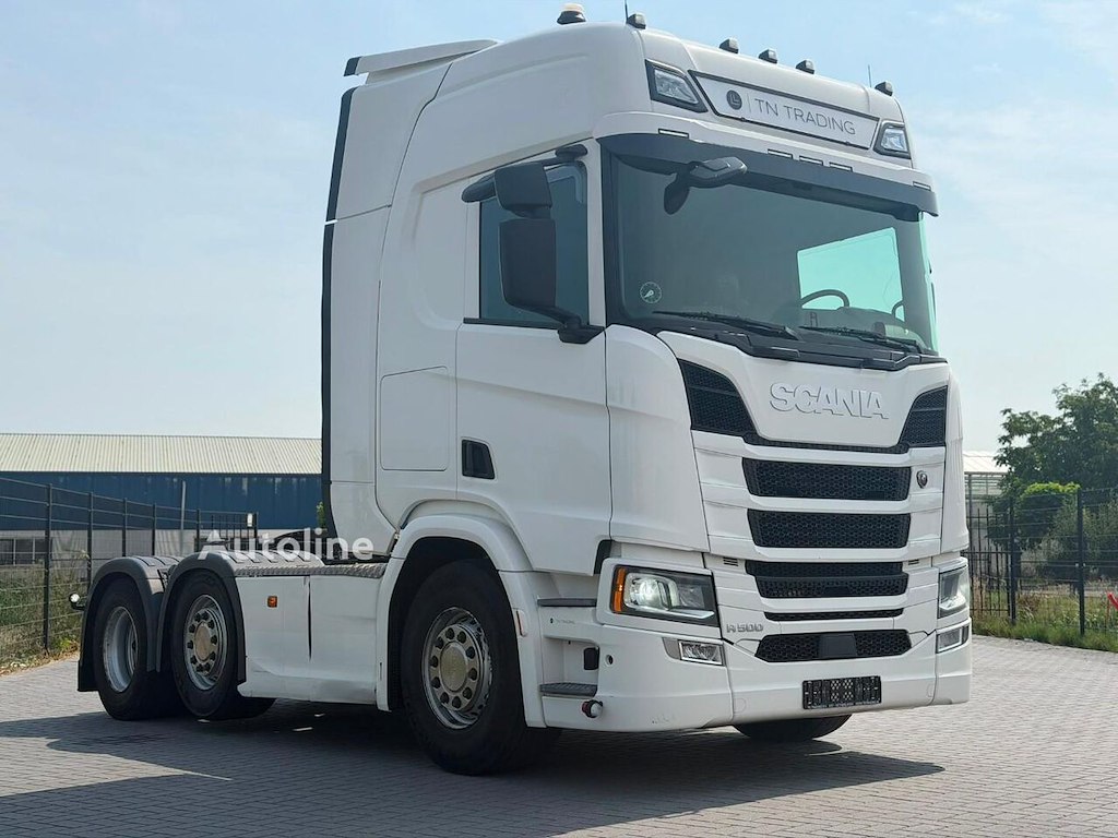Scania R500 PUSHER, 6X2/2, LEATHER, RETARDER. tegljač