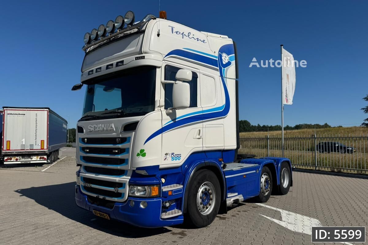 Scania R500 Topline, Euro 5, V8 / 6x2 / Standklima / Sliding 5th wheel tegljač