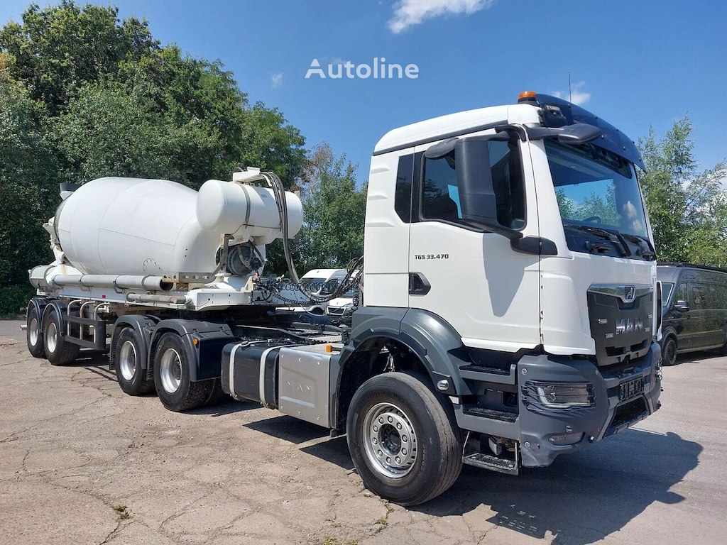 MAN TGS 33.470 6x4 BLS + DE BUF betonmixer 12m³ tegljač + poluprikolica betonska mešalica