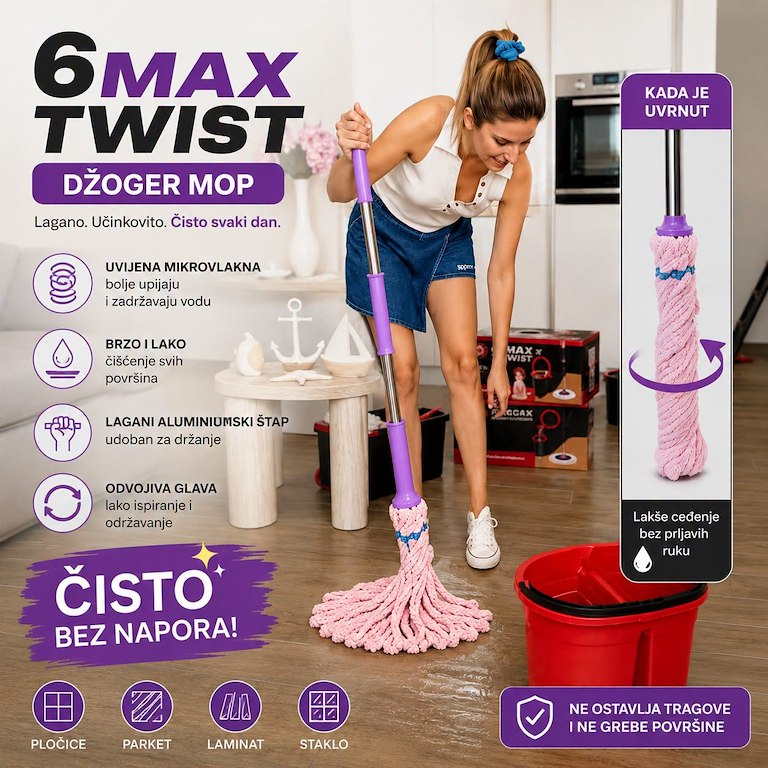 Džoger Twist Mop 6max