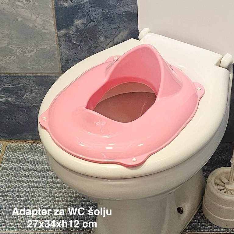 Adapter za WC šolju 27x34xH12 cm SVETLO ROZE