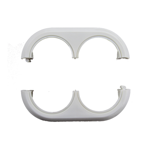 OKVIR DUPLE ROZETNE PVC BELI