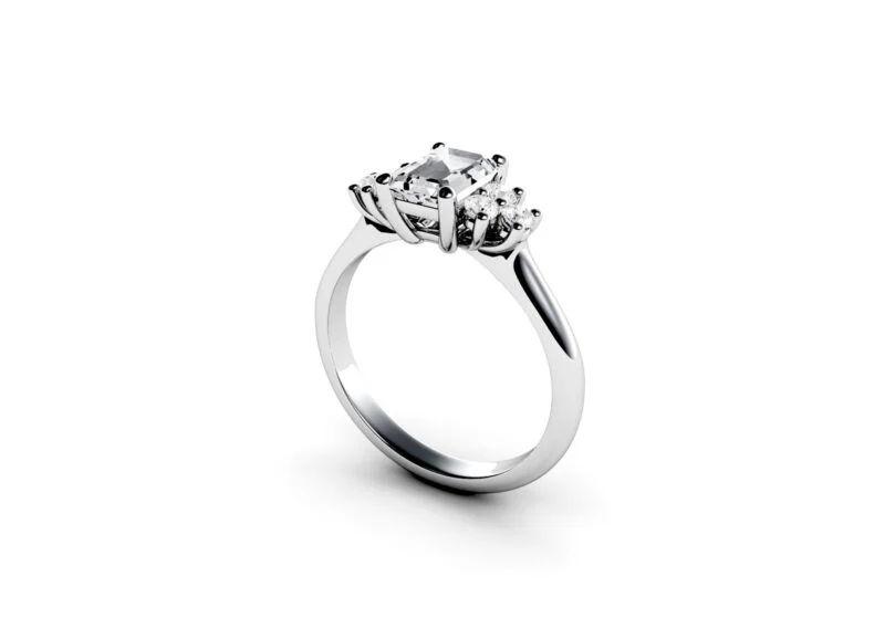 Prsten AS 1306 – Moissanite