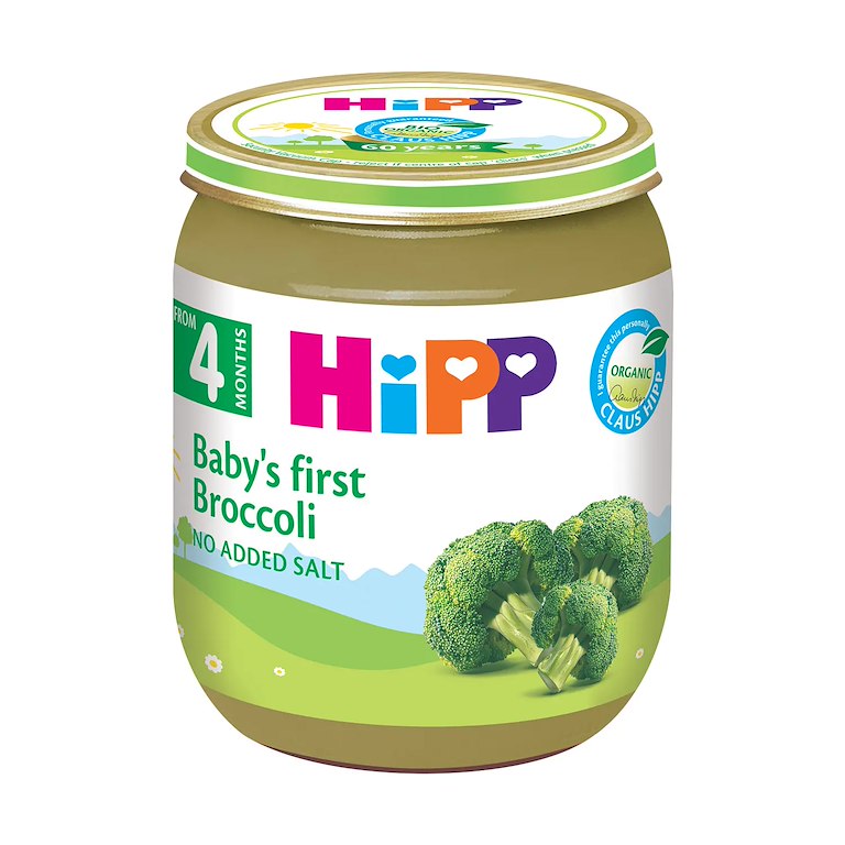 HIPP Kašica za bebe Prvi brokoli za odojčad Bio 125g