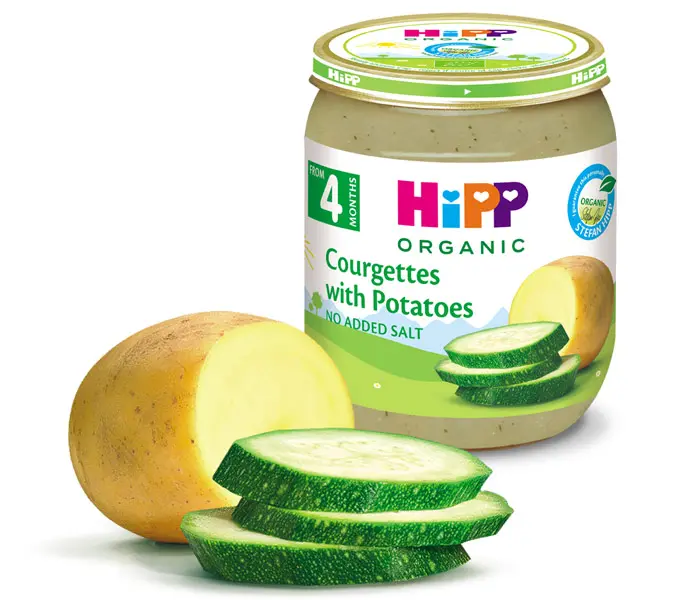 HIPP Kašica za bebe Tikvice sa krompirom 4M+, 125g