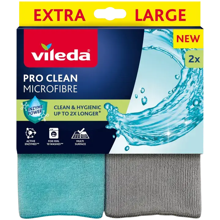 Vileda Set mikrofiber krpa Pro Clean, 2 komada