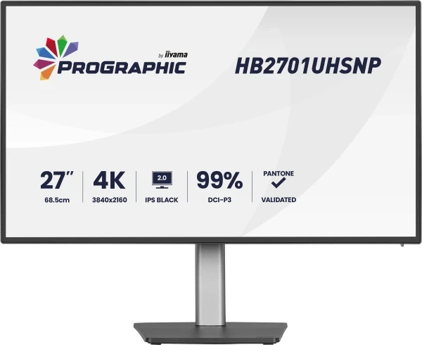 Monitor 27 Iiyama HB2701UHSNP-B1 IPS 3840x2160 60Hz 4ms HDMI DP USB RJ45 pivot