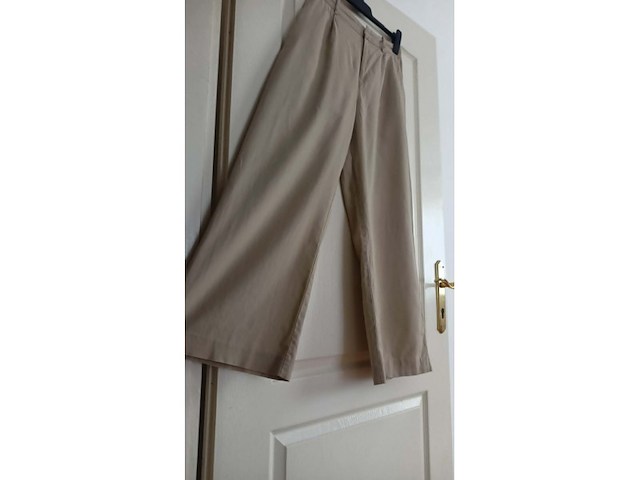 pamuk lan savršene širokih nogavica pantalone Zara