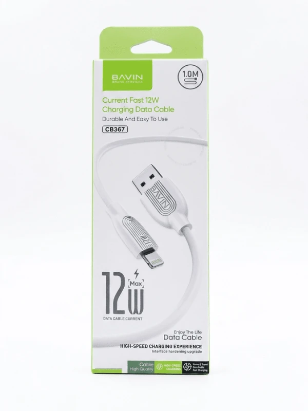 Bavin kabl 12W Type USB A na Type Lightning 1m bela - CB367 ( 90146 )