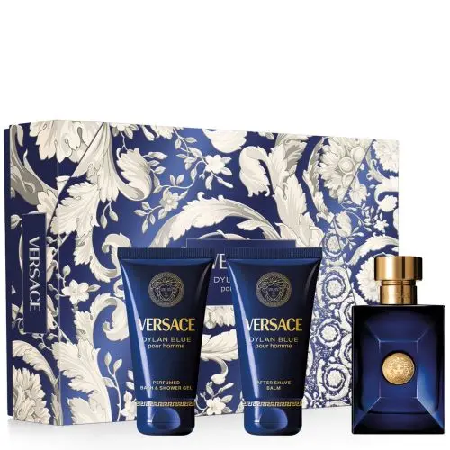 Versace Muški toaletni set Dylan Blue Pour Homme, EDT, 50 ml + Balzam posle brijanja, 50 ml + Gel za tuširanje, 50 ml