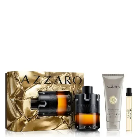 Azzaro Muški parfemski set The Most Wanted, EDP, 100 ml + Mini, 10 ml + Šampon, 75 ml