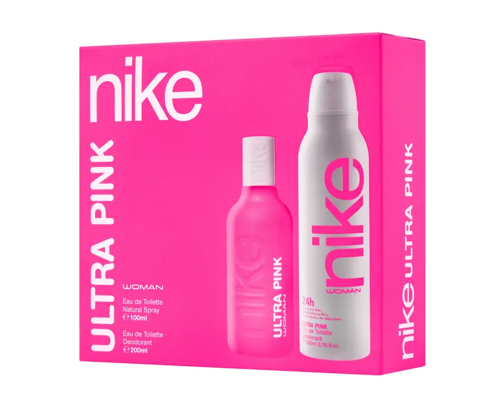 Nike Ženski toaletni set Ultra Pink, EDT, 100 ml + Dezodorans, 200 ml