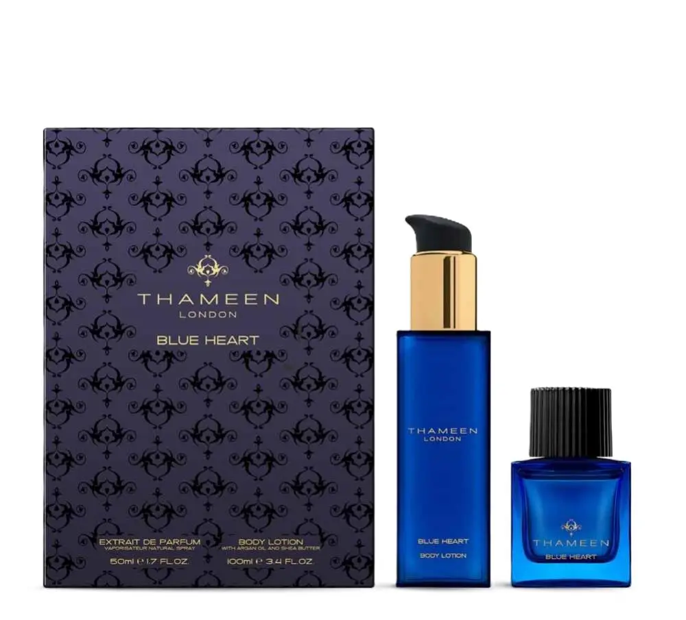 Thameen London Unisex parfemski set Blue Heart, EDP, 50 ml + Losion za telo, 100 ml