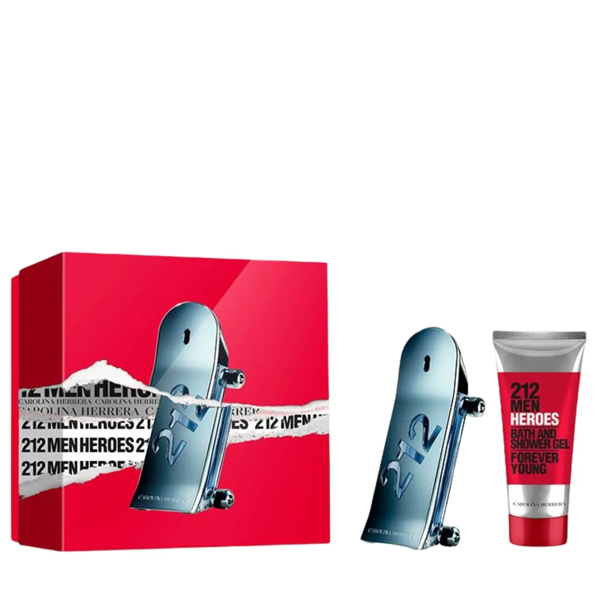 Carolina Herrera Muški toaletni set 212, EDT, 100 ml + Mini, 10 ml