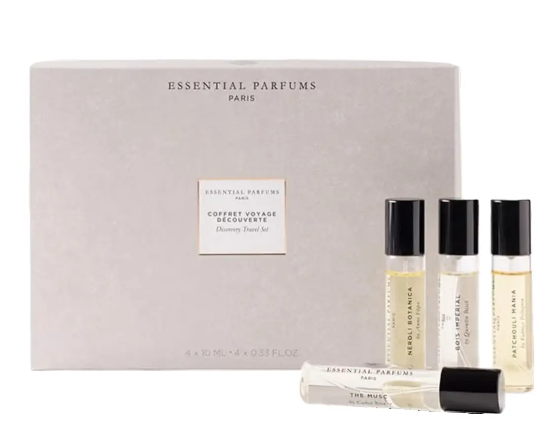 Essential Unisex parfemski set Bois Imperial + The Musc + Patchouli Mania + Nice Bergamote, EDP, 4 x 10 ml