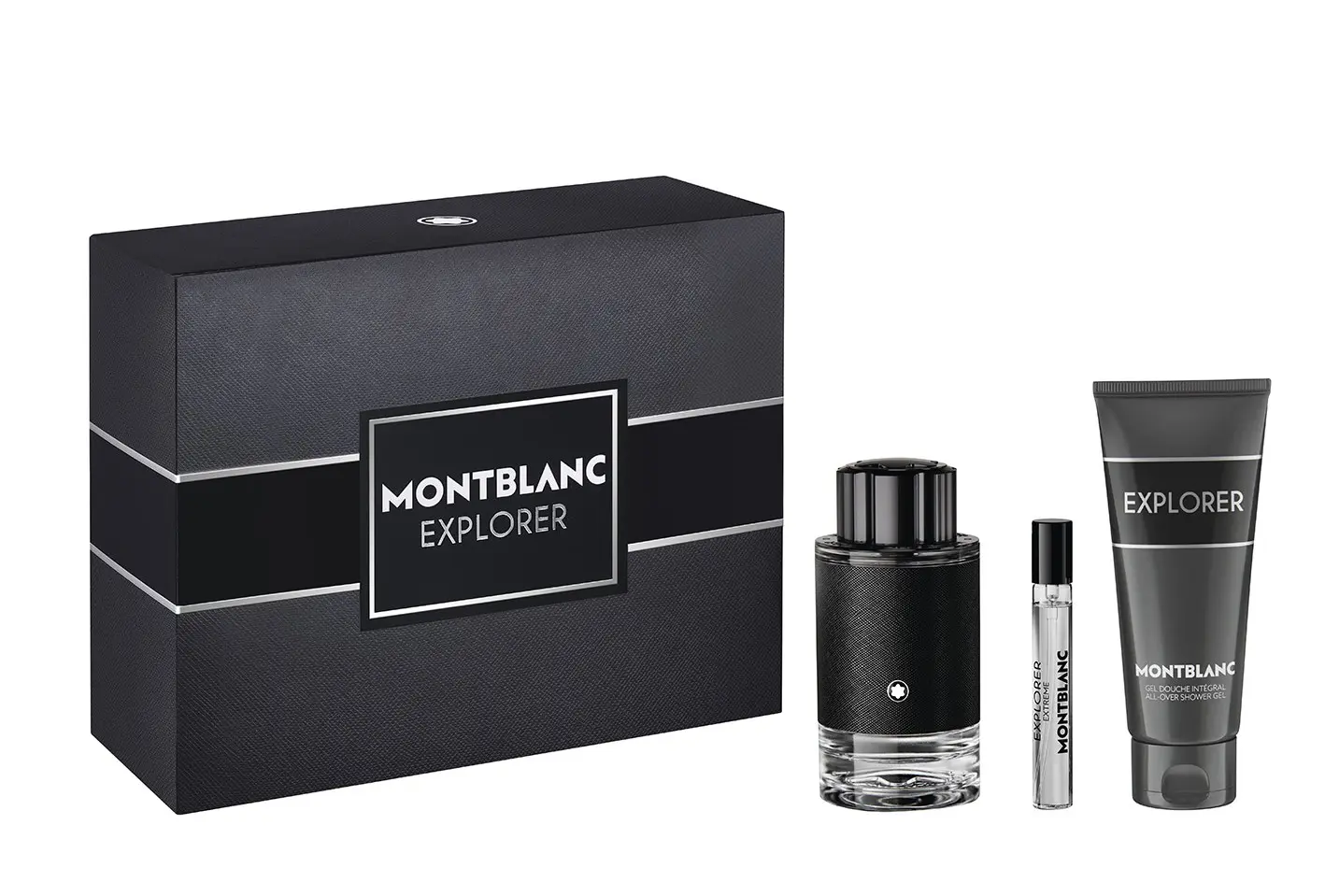 Montblanc Muški parfemski set Explorer, EDP, 100 ml + Mini, 7,5 ml + Gel za tuširanje, 100 ml