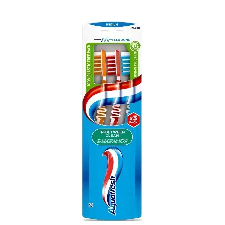 Aquafresh Četkica In Between Clean Medium 2+1, 3 komada