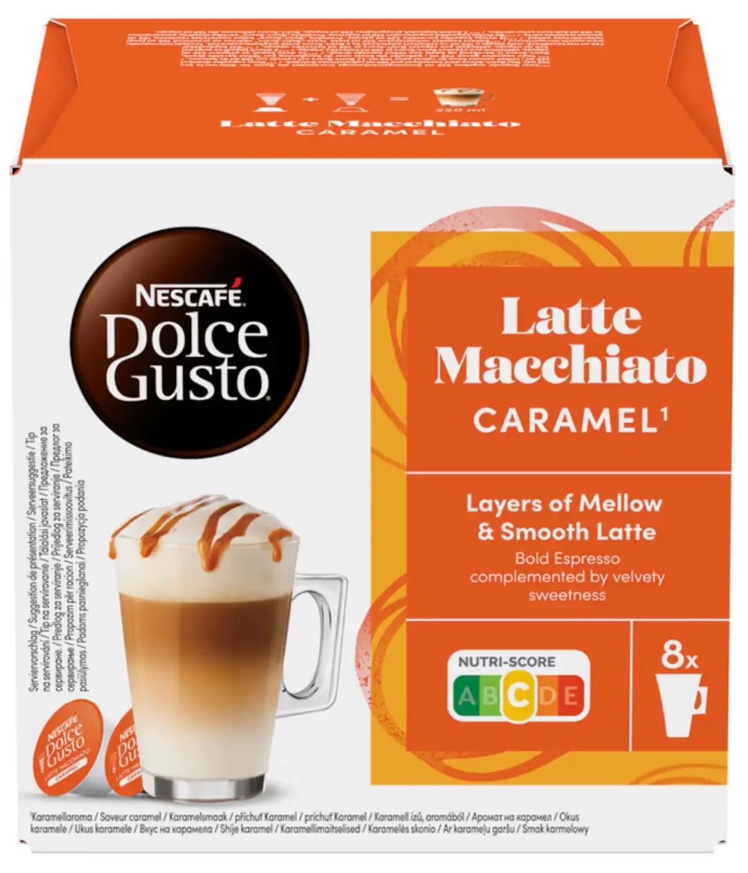 Nescafe Dolce Gusto Kapsule za kafu Caramel Macchiato, 16 kapsula, 146 g