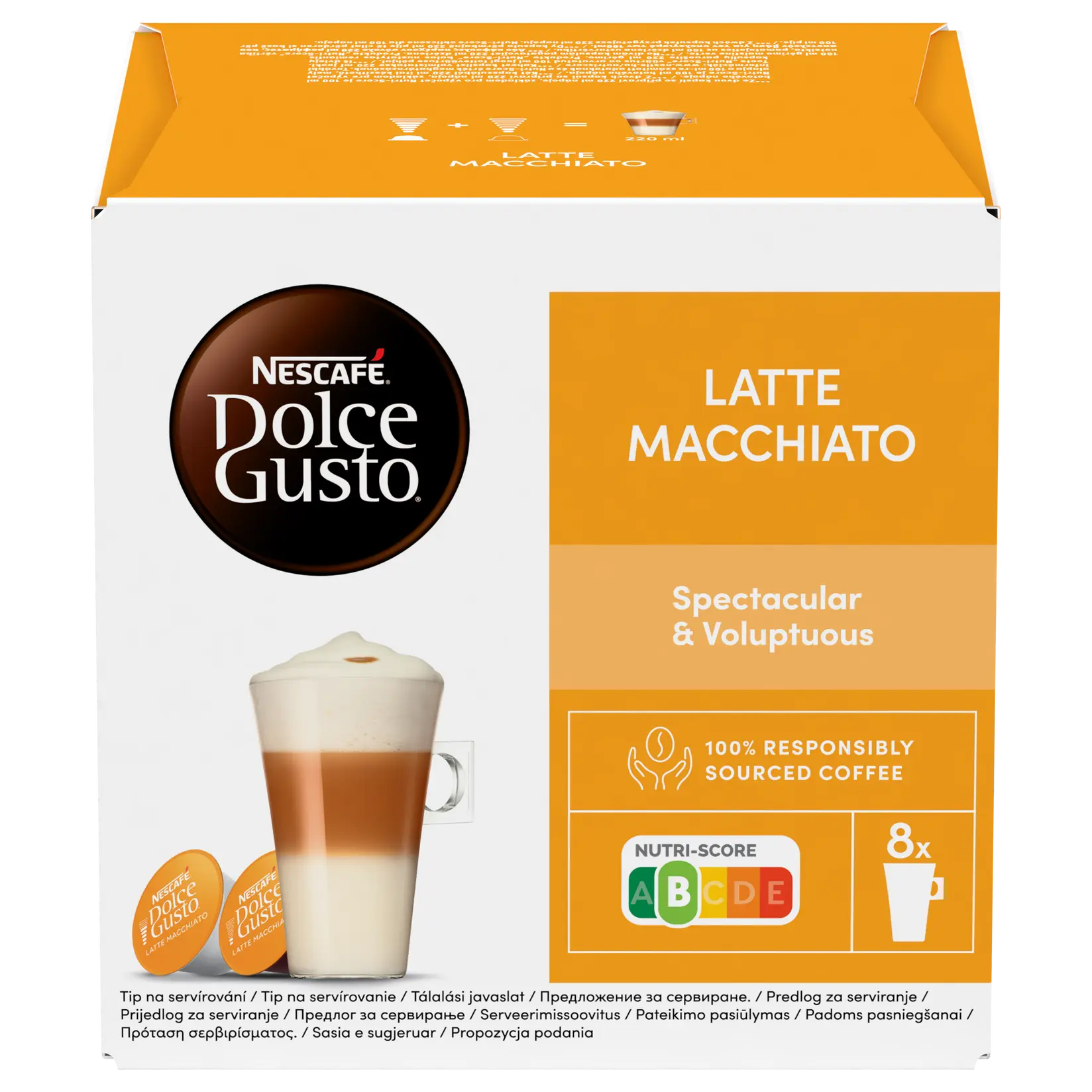 Nescafe Kapsule za kafu Dolce Gusto Latte Macchiato, 16 kapsula, 183 g