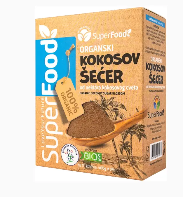 SUPER FOOD Kokosov šećer 400 g ORGANIC