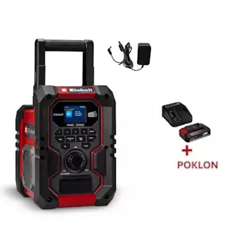 Einhell aku radio TE-CR 18 Li DAB+/FM/BT 3407995 + Poklon Einhell starter kit Power X-Change 18V 2.5Ah