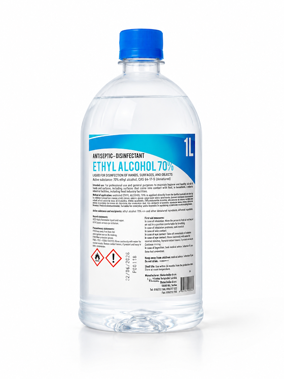 Alkohol 70% 1L Etanol Lab