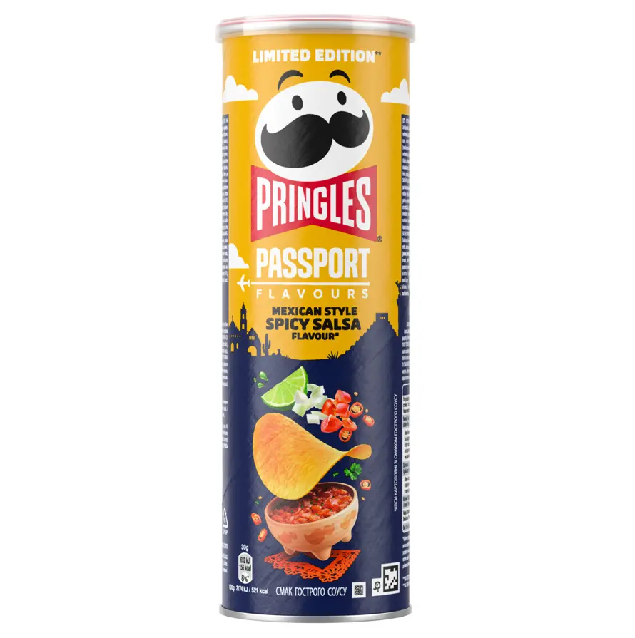 Pringles Čips, Meksička ljuta salsa, 165 g