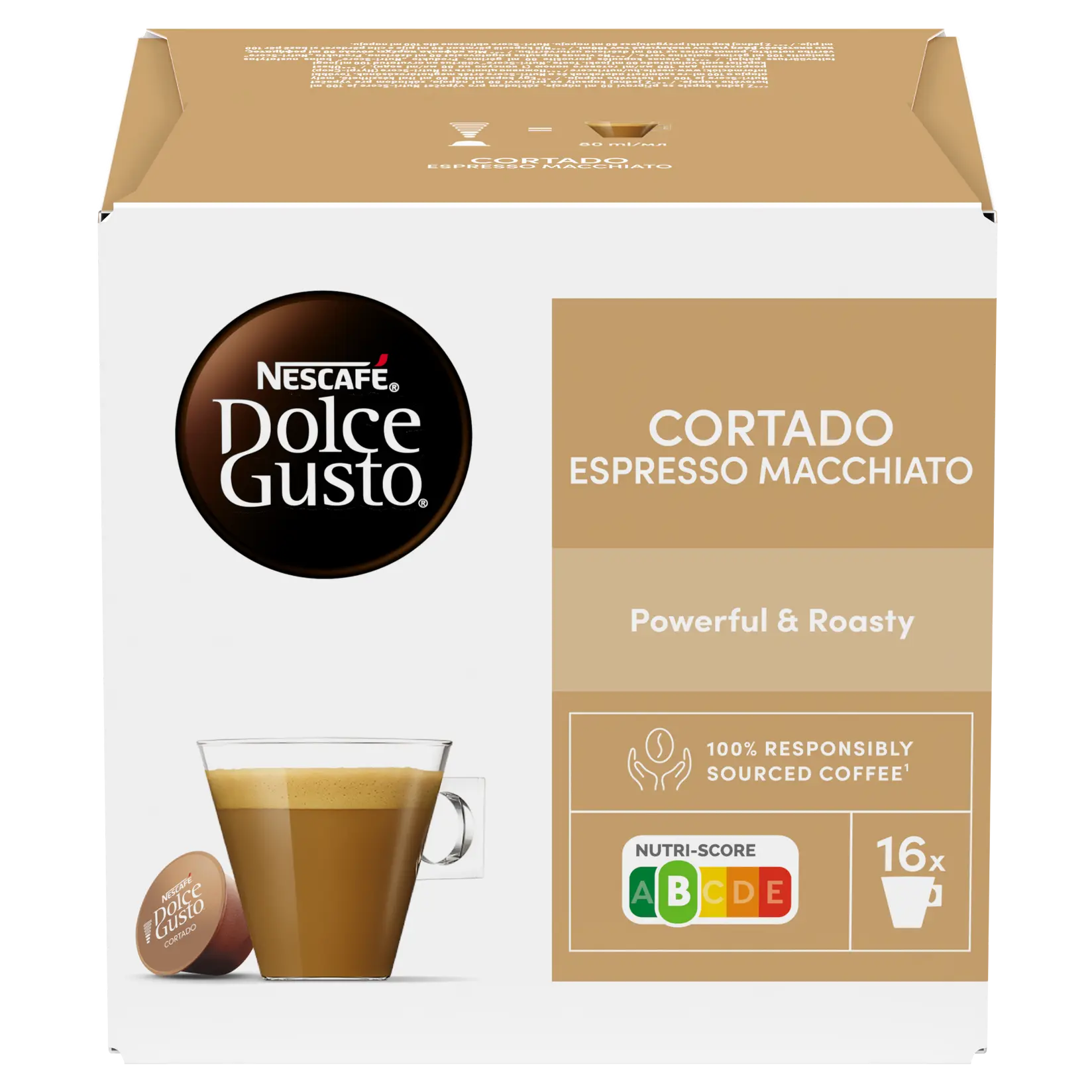 Nescafe Kapsule za kafu Dolce Gusto Cortado Espresso Macchiato, 16 kapsula, 101 g