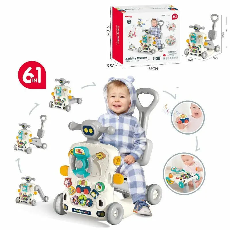 Bibi Inn Hodalica za bebe 6u1, Sivo-bela