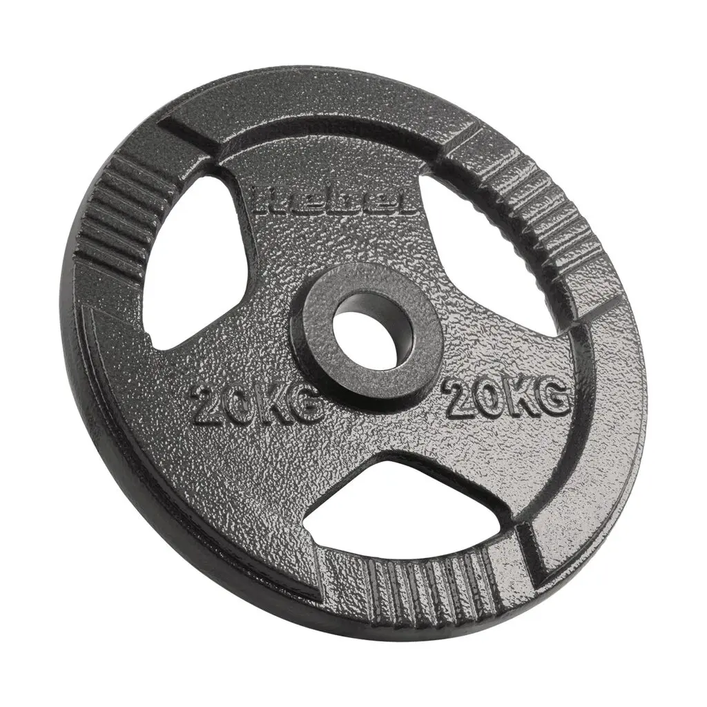 Rebel Active Liveni gvozdeni olimpijski teg RBA-2143-20, 20 kg, 51 mm, Crni