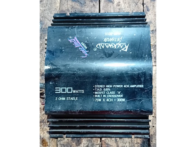 Rockwood detonator amp-801X auto pojacalo 300W