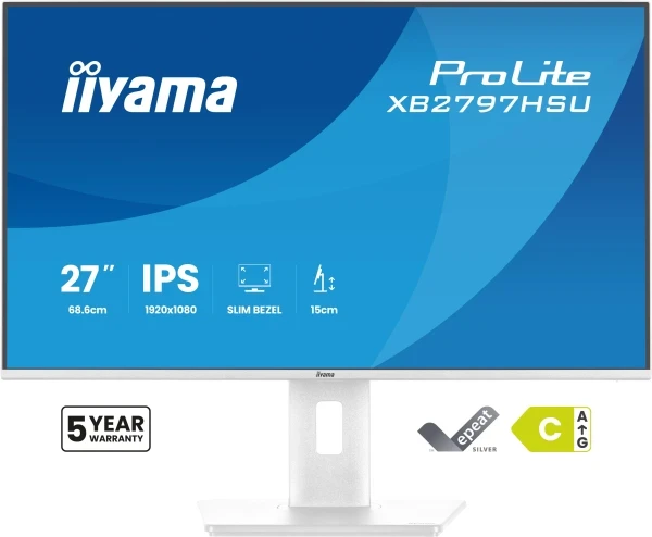 Monitor 27'' Iiyama XB2797HSU-W1 IPS 1920x1080120Hz1msHDMIDPUSBpivotzvucni