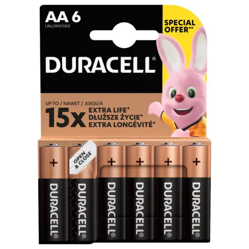 Baterije alkalne LR6 AA 6kom DURACELL+