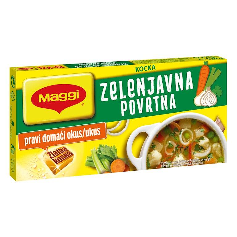 Maggi supa kocka bouillon h vegetable 120g maggi