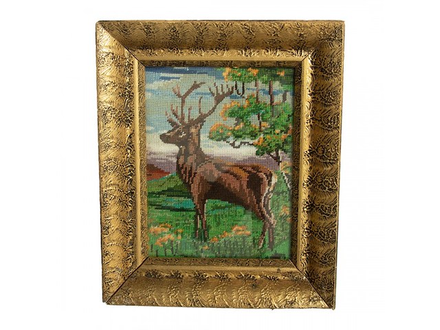 Vintage goblen sa motivom jelena