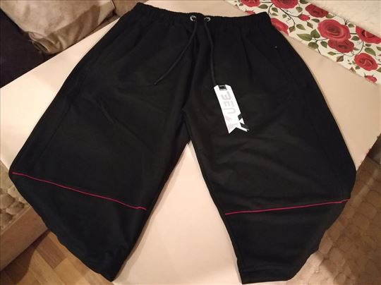 Odlicne muske pamucne bermude Benx 5XL Crne Novo