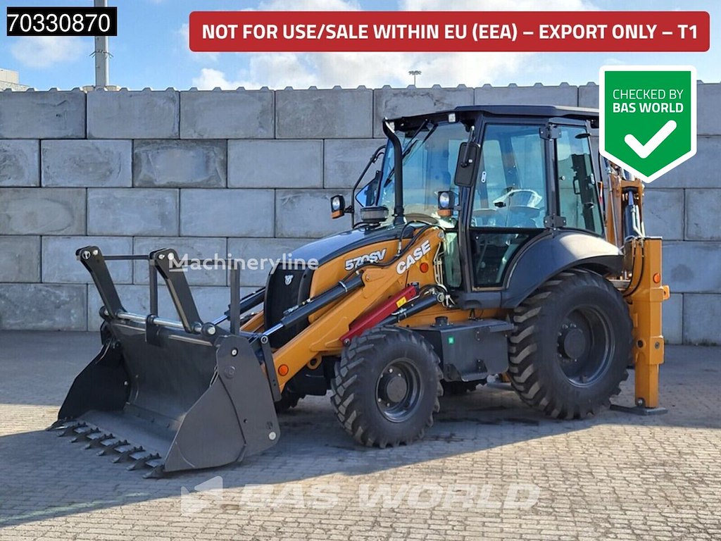 Novi Case 570SV 4WD - A/C - 4-1 Bucket - Telestick - HP bager-utovarivač
