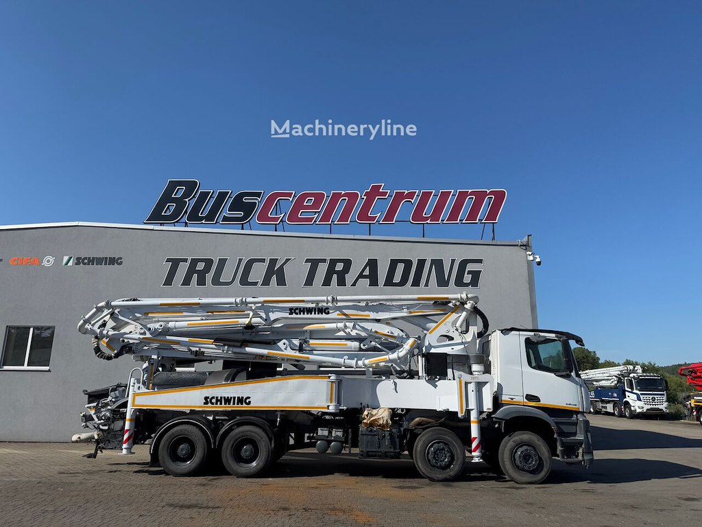 Schwing S 43 SX na šasiji Mercedes-Benz Arocs 3542 pumpa za beton