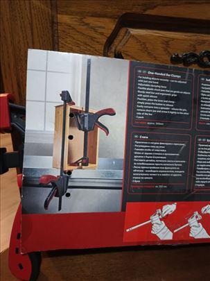Jednoručne stege set od 300mm- novo, garancija