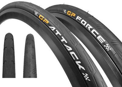 GUMA SPOLJAŠNJA 700x22/24C CONTINENTAL GRAND PRIX ATTACK+FORCE 2 black-black Skin kevlar