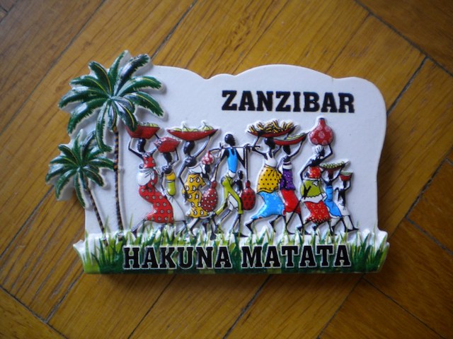 ZANZIBAR Hakuna Matata, magnet za frizider (1)